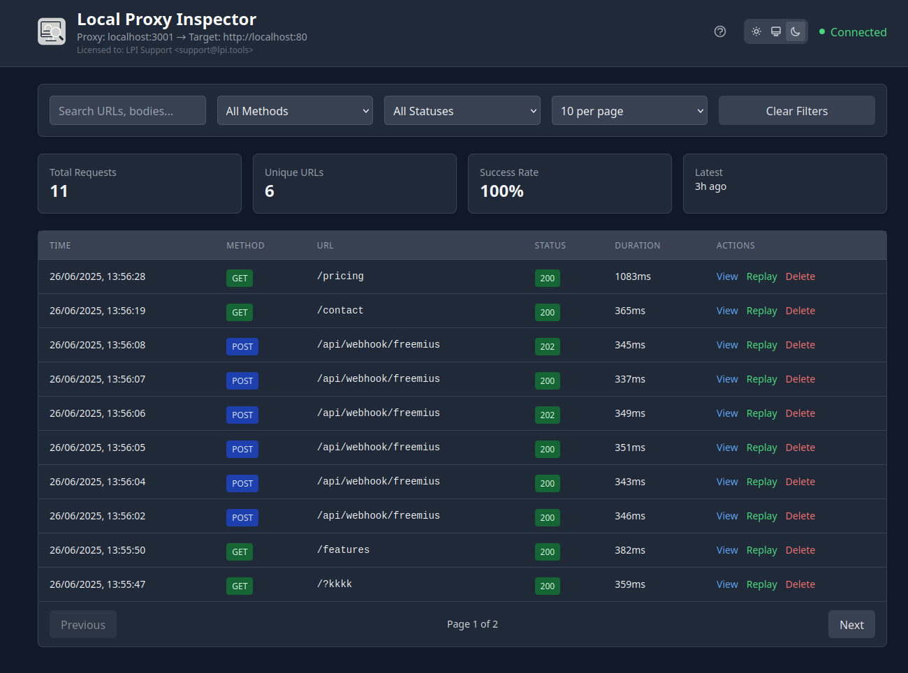 Local Proxy Inspector - Debug HTTP Traffic Locally